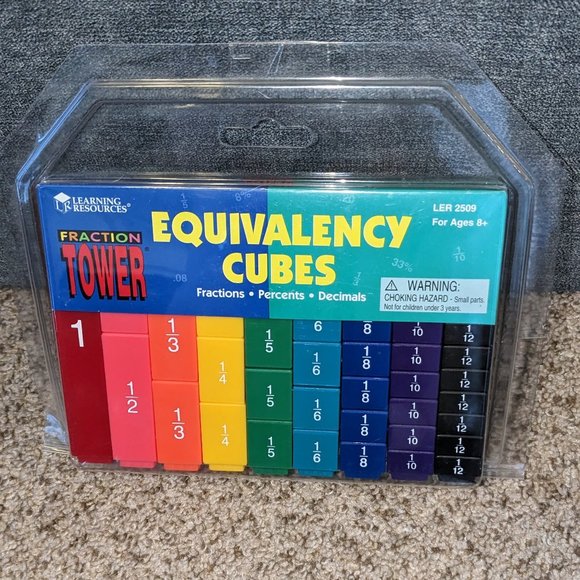 Learning Resources | Toys | Fraction Tower Equivalency Cubes By Learning Resources | Poshmark
